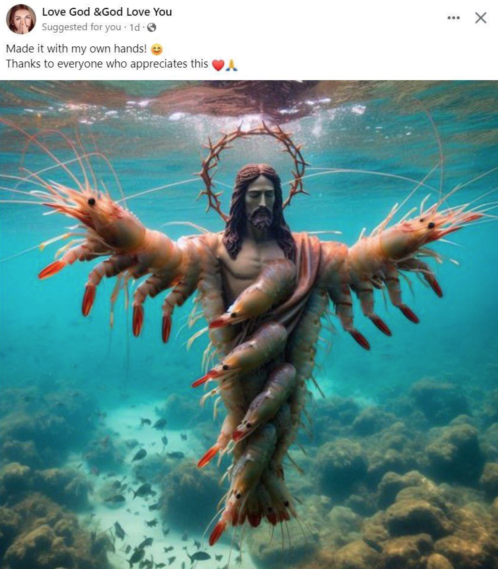 Why Is Facebook Just Shrimp Jesus?